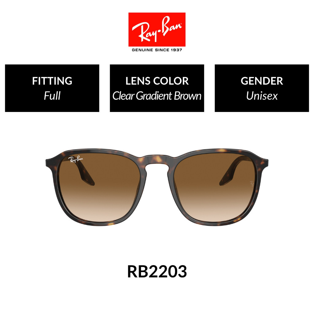 RAY-BAN - RB2203F - Sunglasses แว่นกันแดด | Shopee Thailand