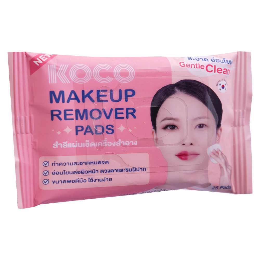 โคโคเมคแผ่นเช็คเครื่องสำอางค์ อัพรีมูฟเวอร์ 25แผ่น/ KOCO MAKEUP REMOVER ...