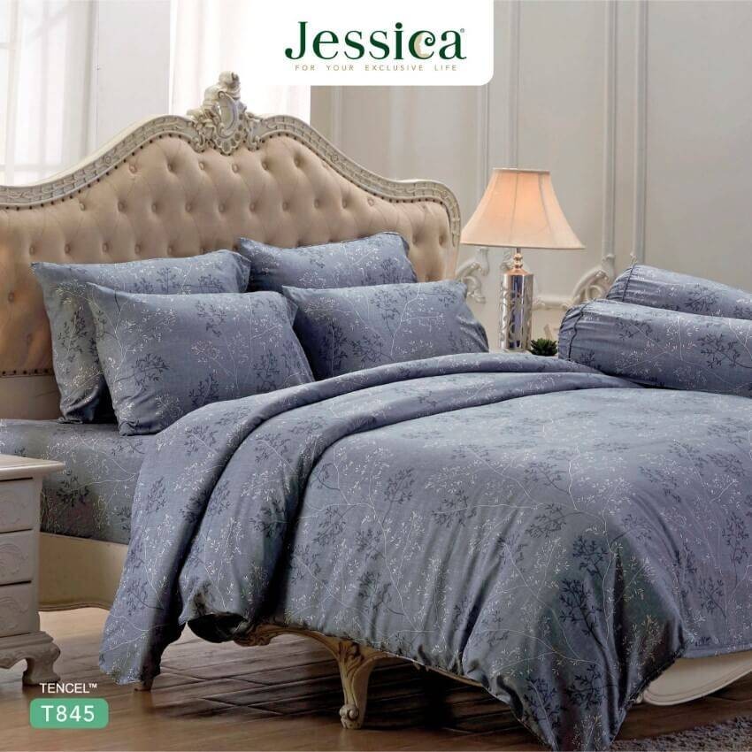 Jessica เจสสิก้า ผ้าปูที่นอน (ไม่รวมผ้านวม) 5ฟุต 6ฟุต Tencel ทอ 500 ...