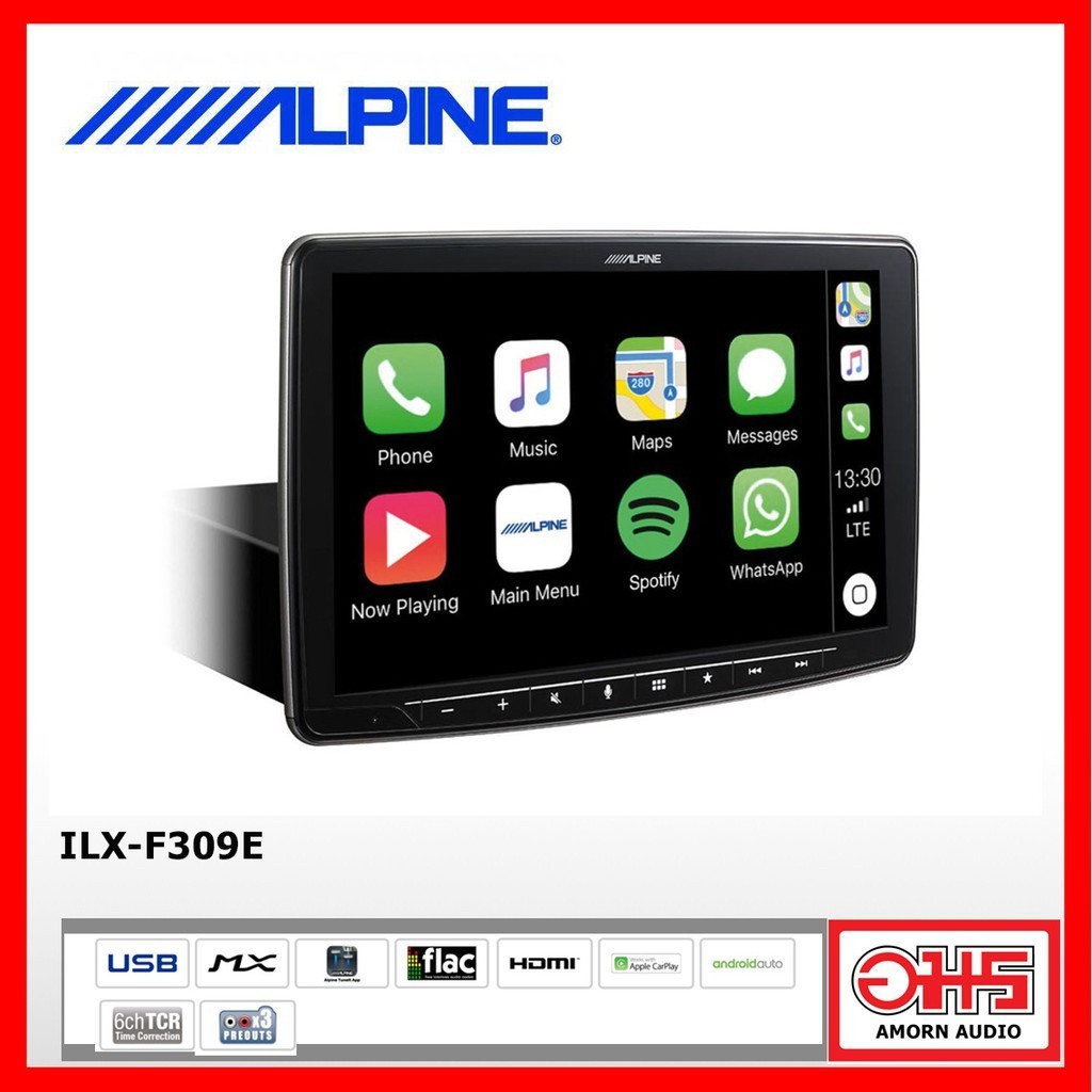 Alpine Halo9 iLX-F309E เครื่องเสียงติดรถยนต์ 2 Din หน้าจอระบบสัมผัส ...