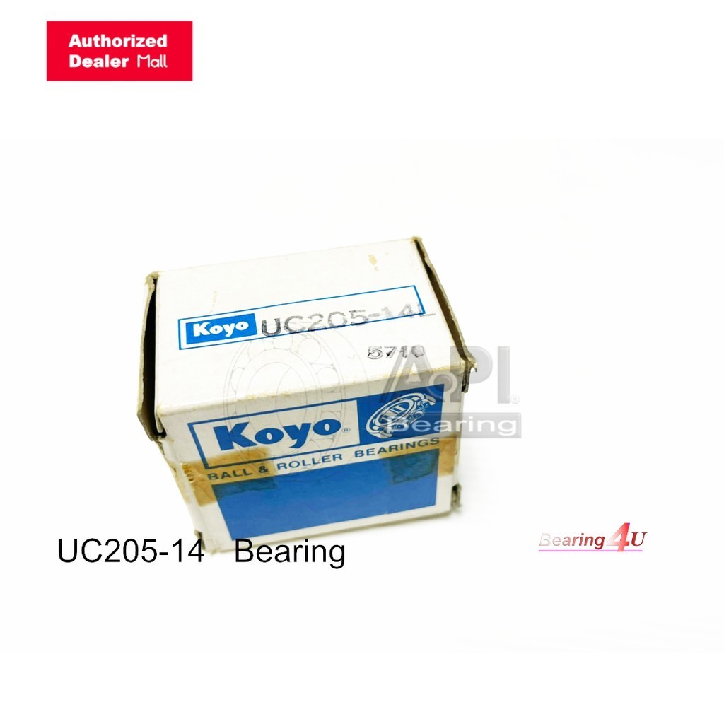 Koyo Pillow Block ลูกปืนตุ๊กตา UC205-14 ตลับลูกปืน Bearing Units UC 205-14 ( เพลา 7/8 นิ้ว ...