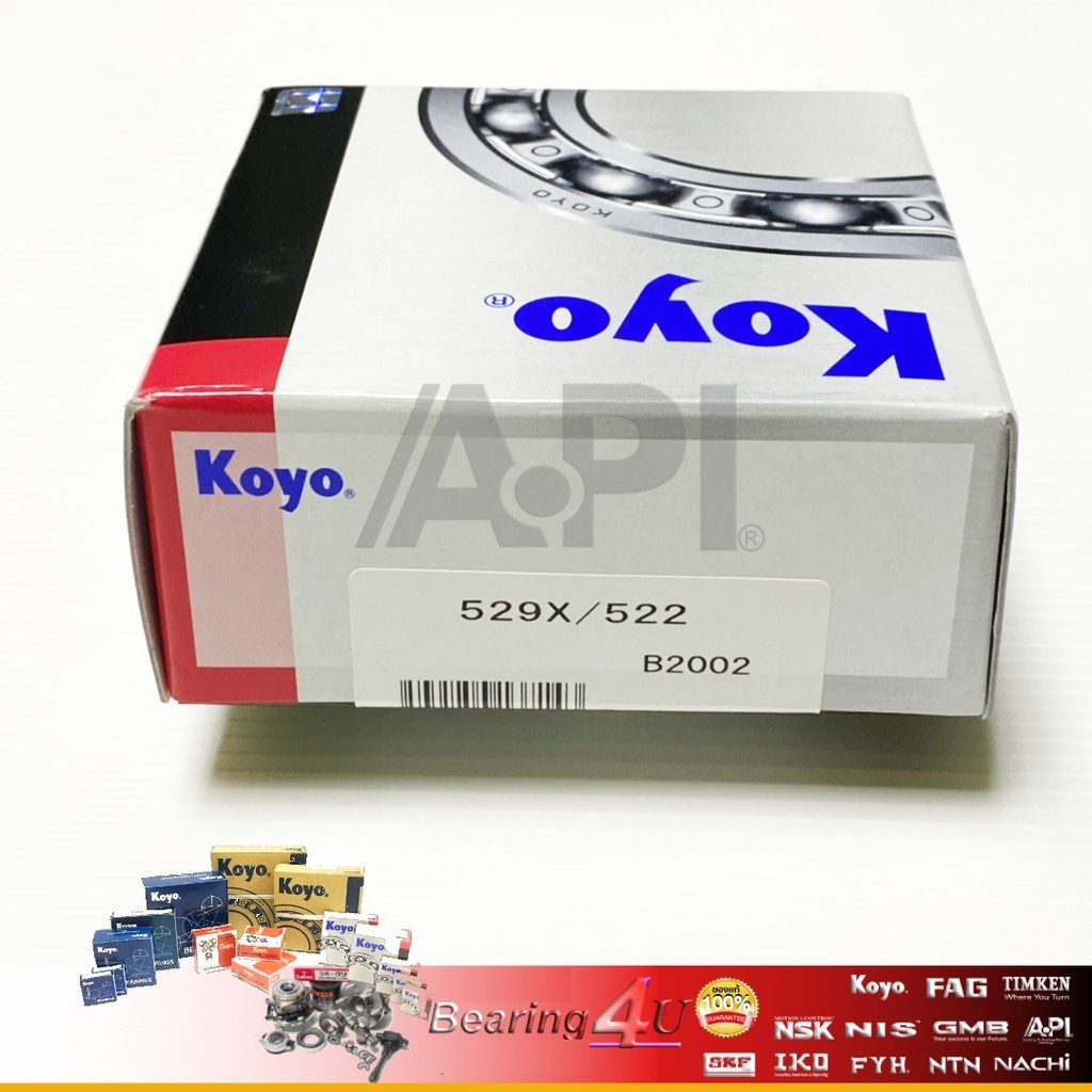 Koyo 529/522 529X/522 ขนาด 50.8x101.6x36.07 mm ลูกปืนเตเปอร์ ของแท้ ...