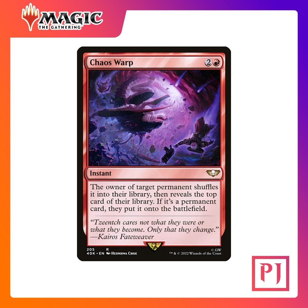 [MTG] Chaos Warp - Warhammer 40,000 [40K] [RED] [RARE] [NORMAL] [ENG] (Magic the Gathering ...