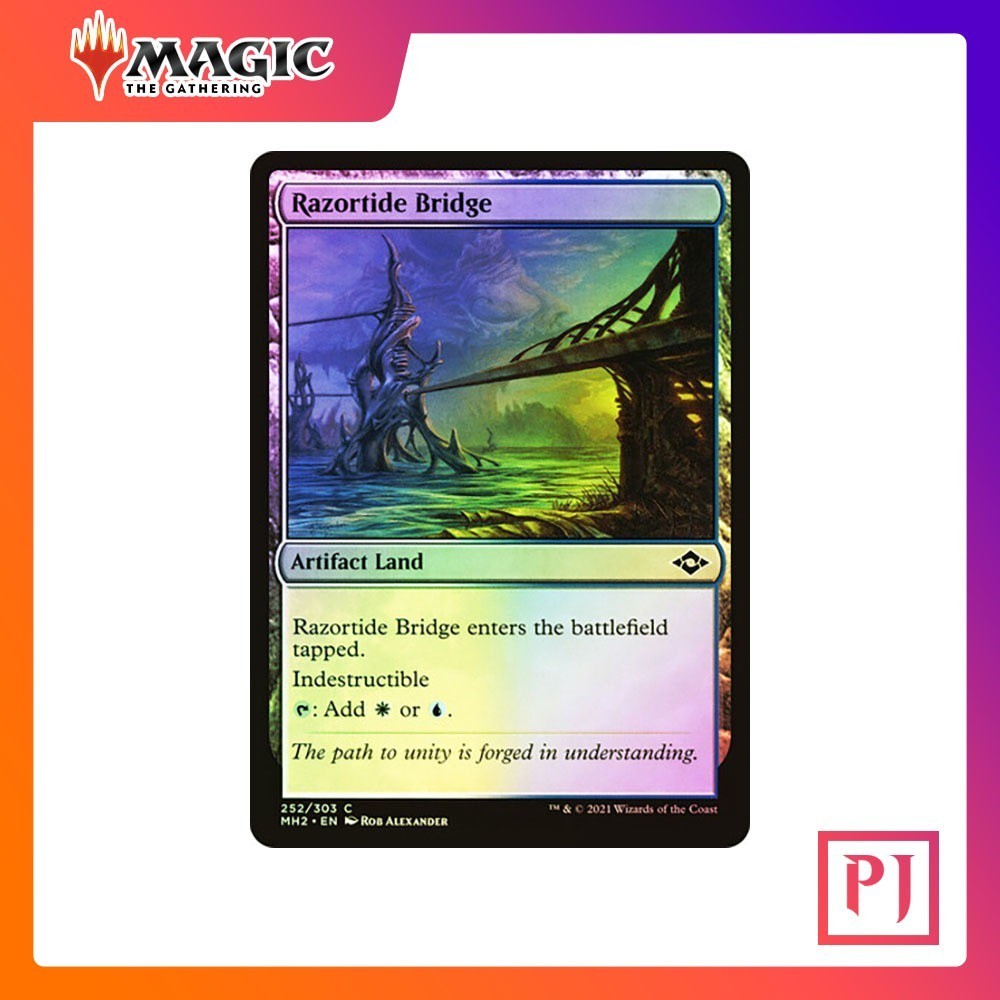 [MTG] Razortide Bridge [MH2] [LAND] [COMMON] [FOIL] [ENG] (การ์ดเมจิค ...