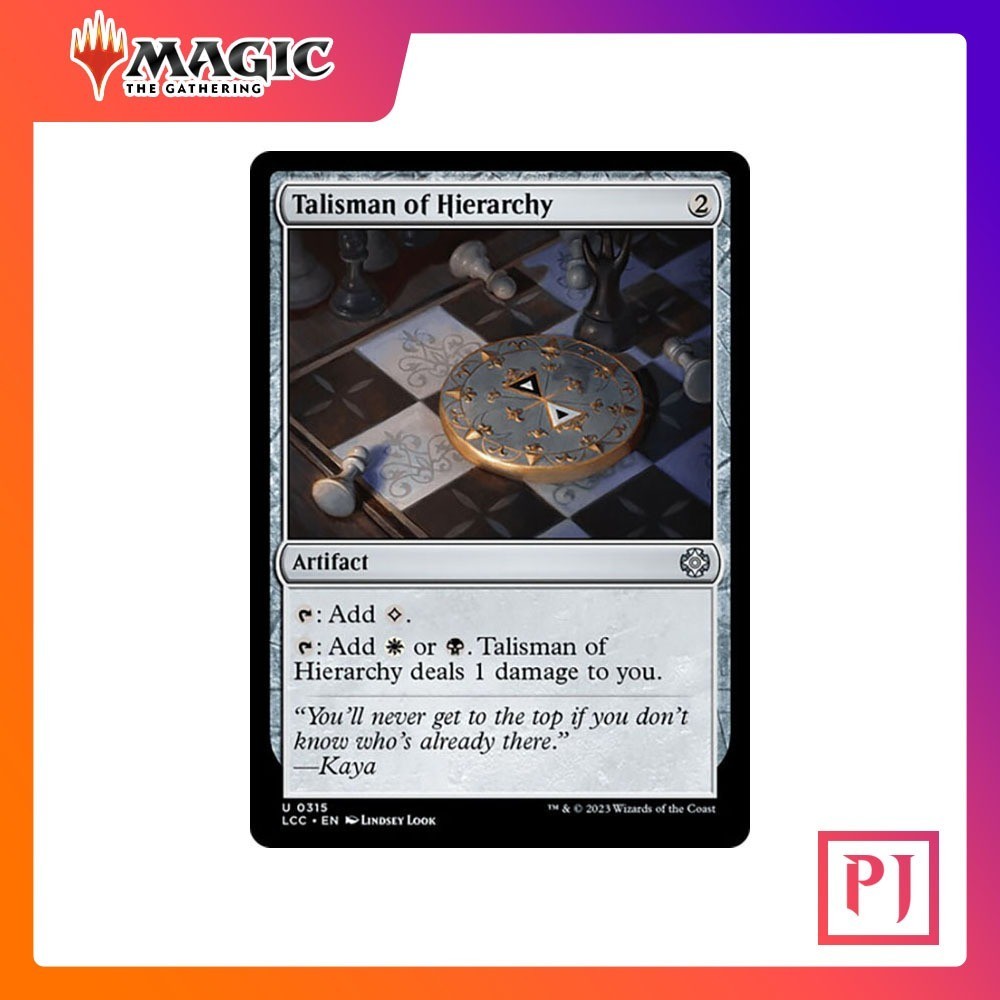 [MTG] Talisman of Hierarchy [LCC] [ARTIFACT] [UNCOM] [NORMAL] [ENG ...