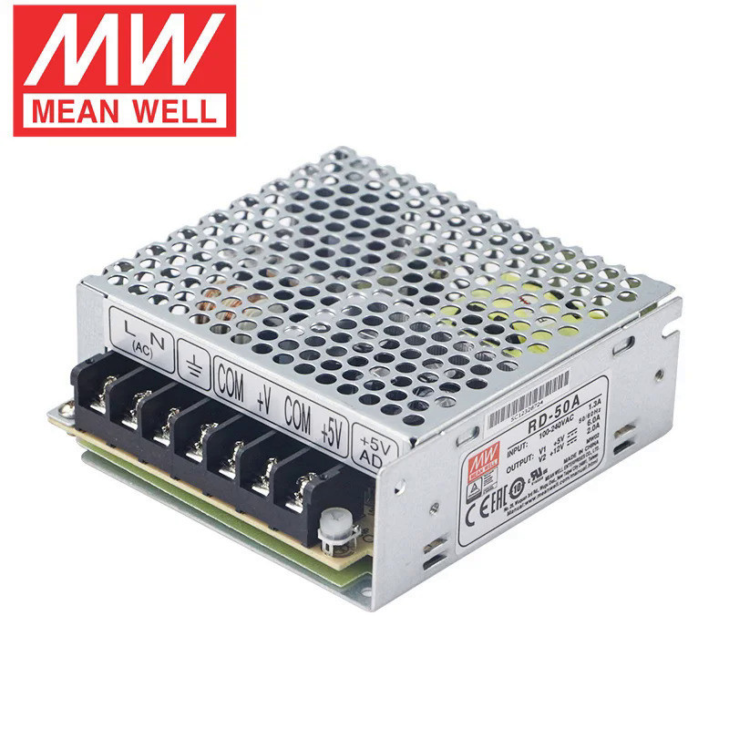 MEANWEL RD-50 Series Dual Output Switching Power Supply อะแดปเตอร์แปลง ...
