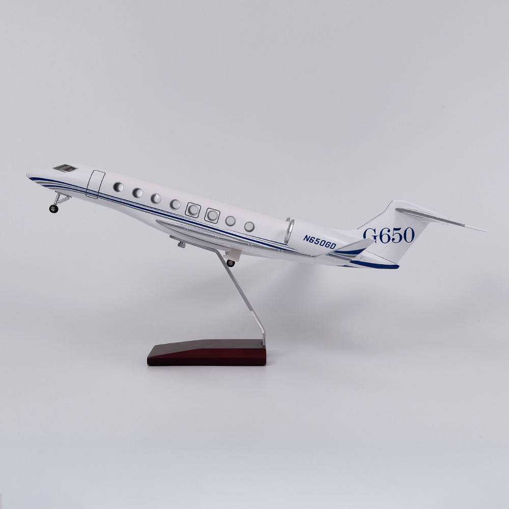 Private Jet 1/75 Scale Gulfstream G650 Prototype Aircraft Model with ...