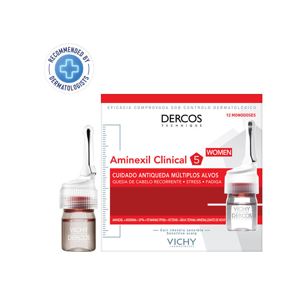 DERCOS Aminexil Clinical Women 6ml*12 วิชี่ เดอคอส อะมิเน็กซิล คลีนิคอล ...