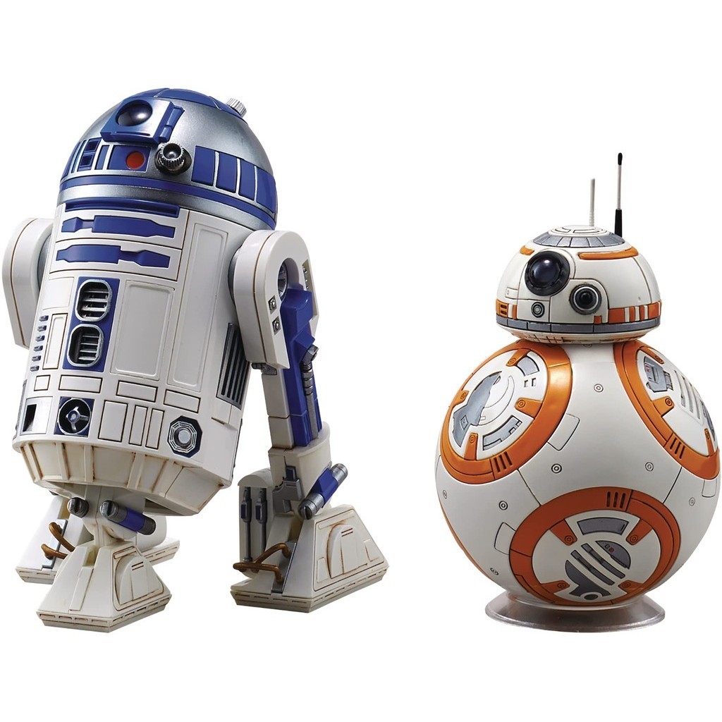 BANDAI Star Wars BB-8 & R2-D2 โมเดลพลาสติกขนาด 1/12 สีขาว สินค้าแท้ใหม่เอี่ยมจำหน่ายในญี่ปุ่นที่ ...
