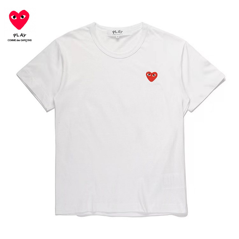 【COD】Fashion official store CDG play t shirt for women and men pure ...