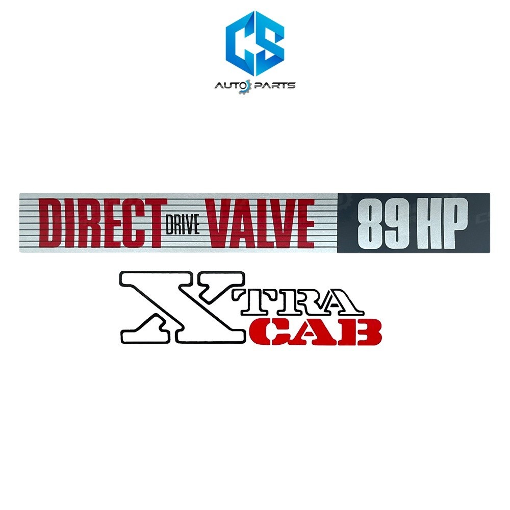 สติ๊กเกอร์ XTRACAB DIRECT DRIVE VALVE 89HP - TOYOTA MIGHTY X (ติดฝาท้าย ...