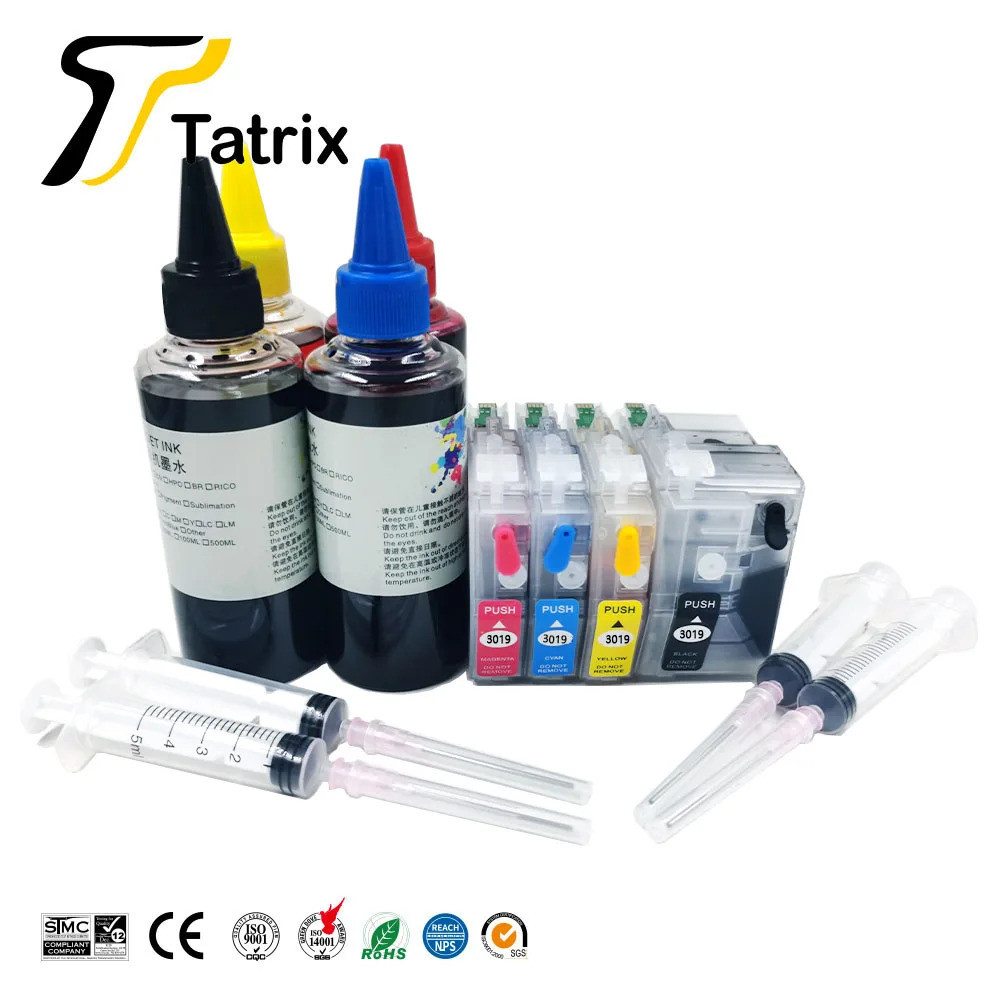 Tatrix Empty refillable Ink cartridge For LC3617 LC3619 XL ,For Brother ...