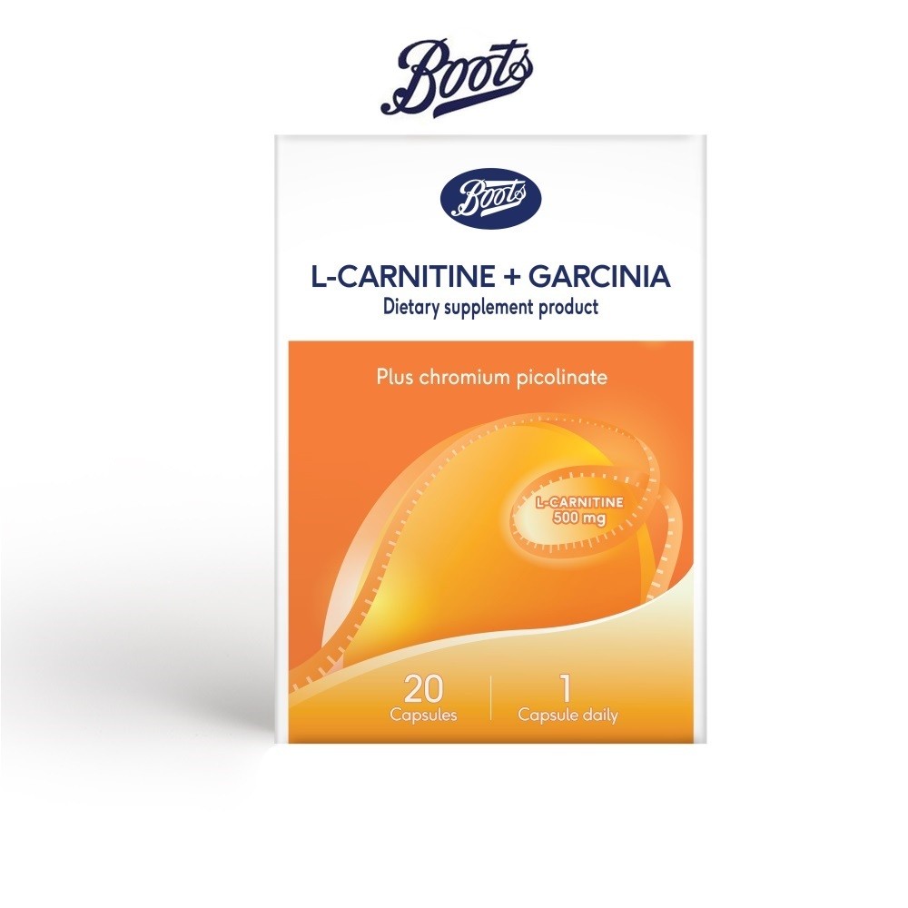 BOOTS FOOD SUPPLEMENT บู๊ทส์ แอล-คาร์นิทีน พลัส การ์ซิเนีย (ผลิตภัณฑ์ ...