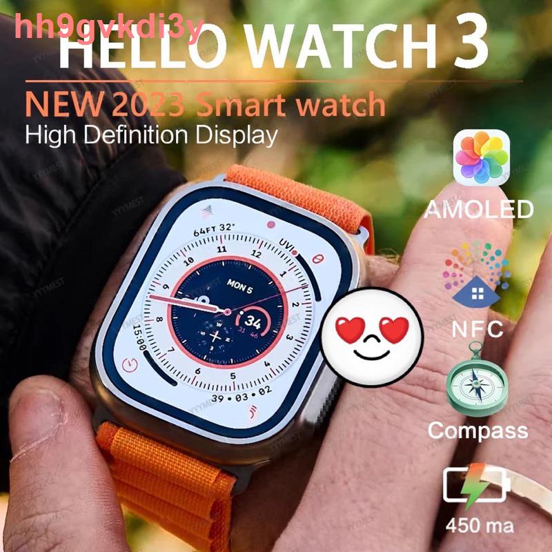♗hello watch 3แถมเคส+ฟิล์มกันรอย หน้าจอขนาด49mm | Shopee Thailand