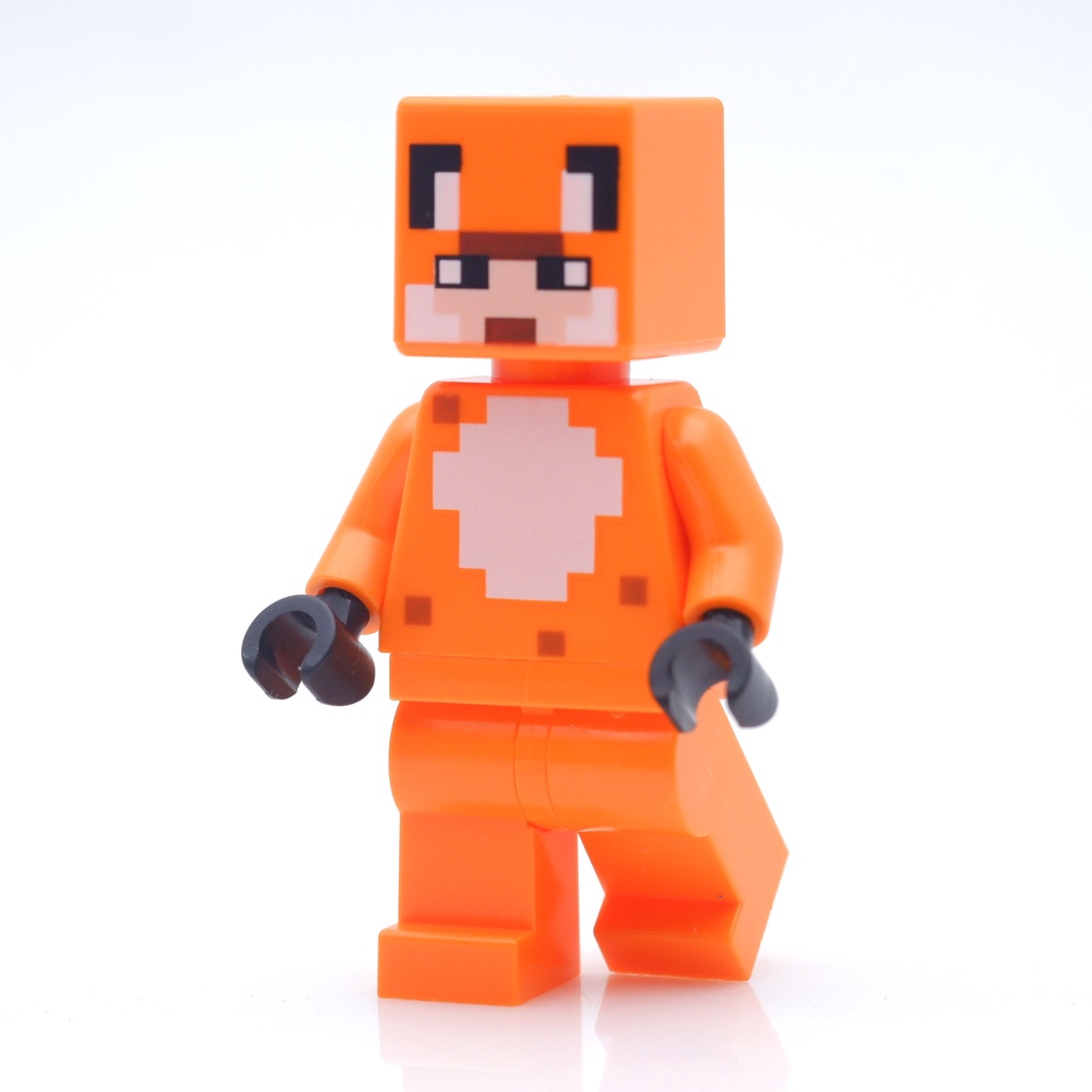 LEGO Minecraft Fox Skin Costume *new | Shopee Thailand