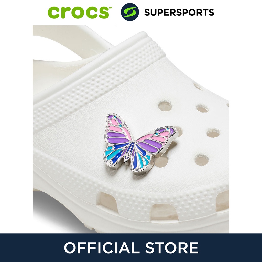 CROCS Jibbitz Purple Butterfly ตัวติดรองเท้า | Shopee Thailand