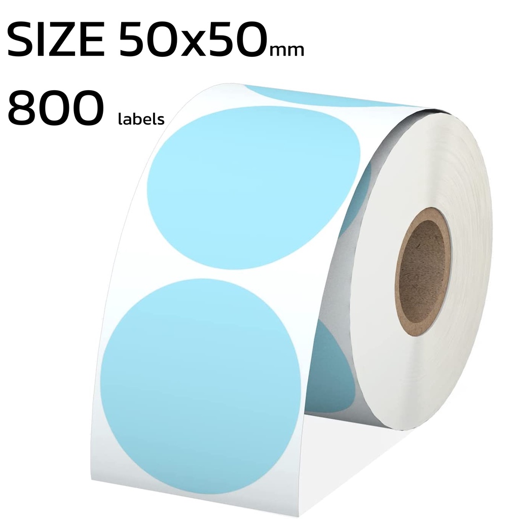 WELLTECH Color Label sticker สติ๊กเกอร์ กระดาษความร้อน สีสวย ฉลากสินค้า ...