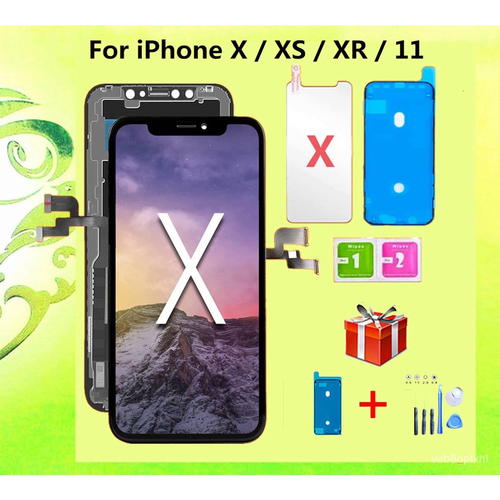 OLED Pantalla สำหรับ Iphone X LCD XR 11หน้าจอ OLED จอแสดงผล LCD Touch ...