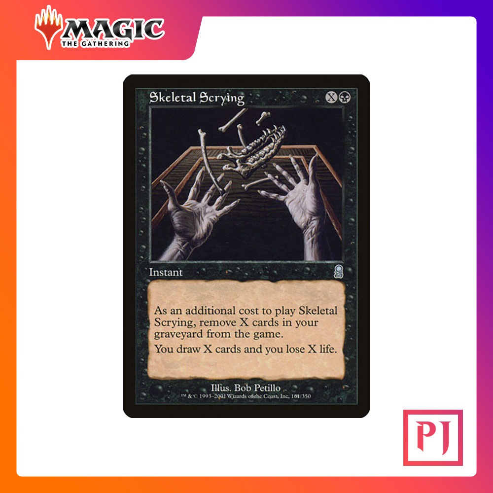[MTG] Skeletal Scrying [ODY] [BLACK] [UNCOM] [NORMAL] [ENG] (การ์ดเมจิค ...