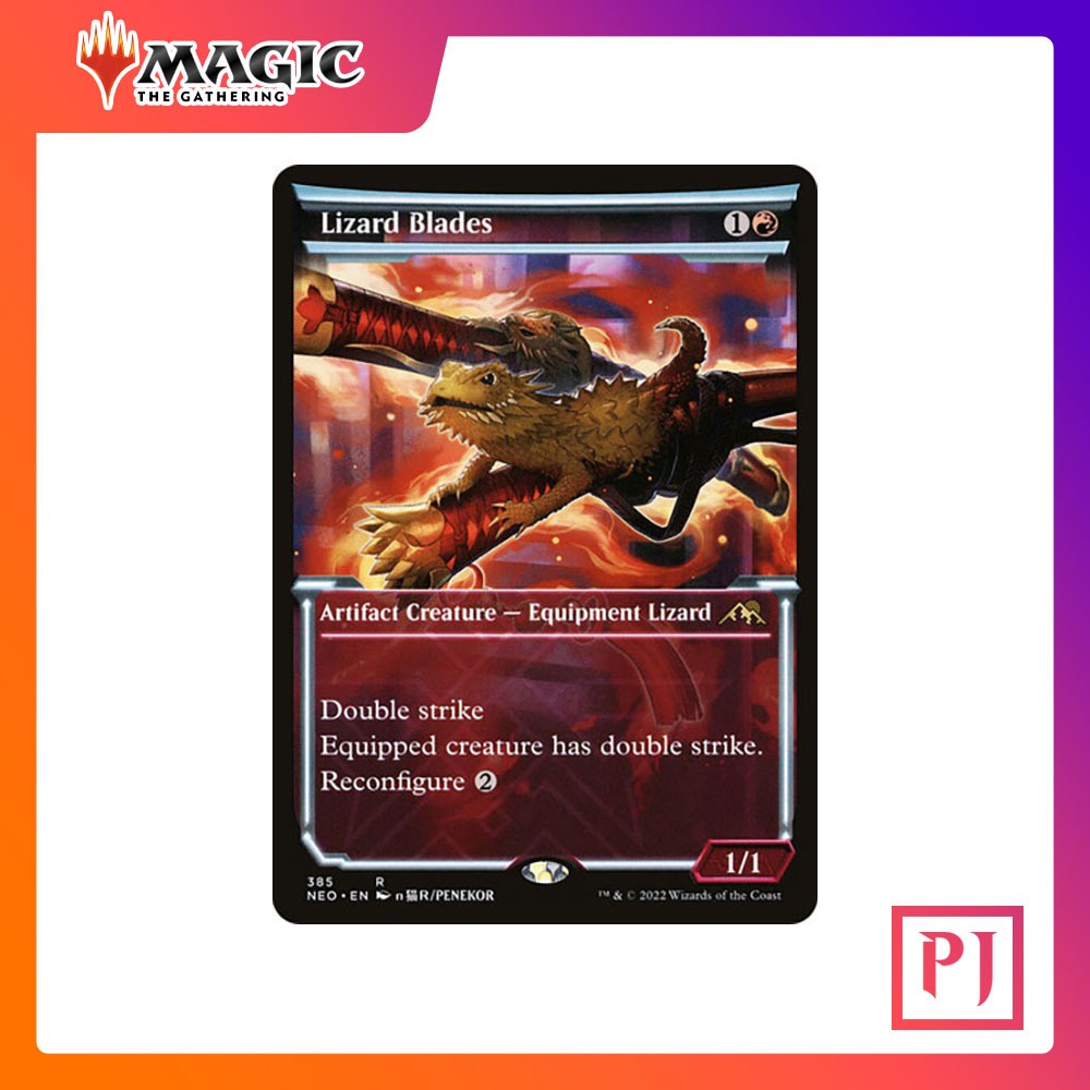 [MTG] Lizard Blades (Showcase) [NEO] [RED] [RARE] [NORMAL] [ENG] (การ์ด ...