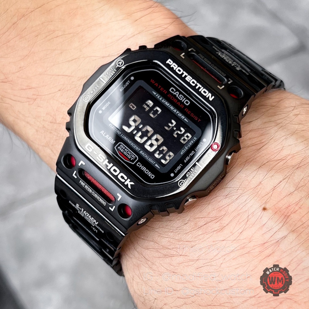 G-SHOCK Dw-5600 Customized Full Metal Black Gundam Color Best Quality ...