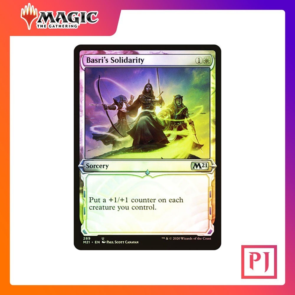 [MTG] Basri's Solidarity (Showcase) [M21] [WHITE] [UNCOM] [FOIL] [ENG ...