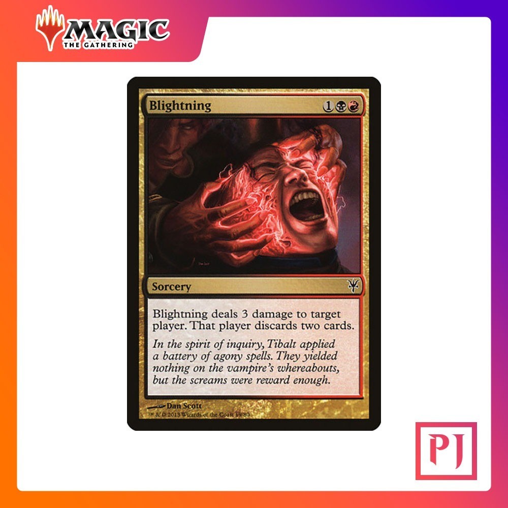 [MTG] Blightning [DDK] [MULTI] [COMMON] [NORMAL] [ENG] (การ์ดเมจิค ...