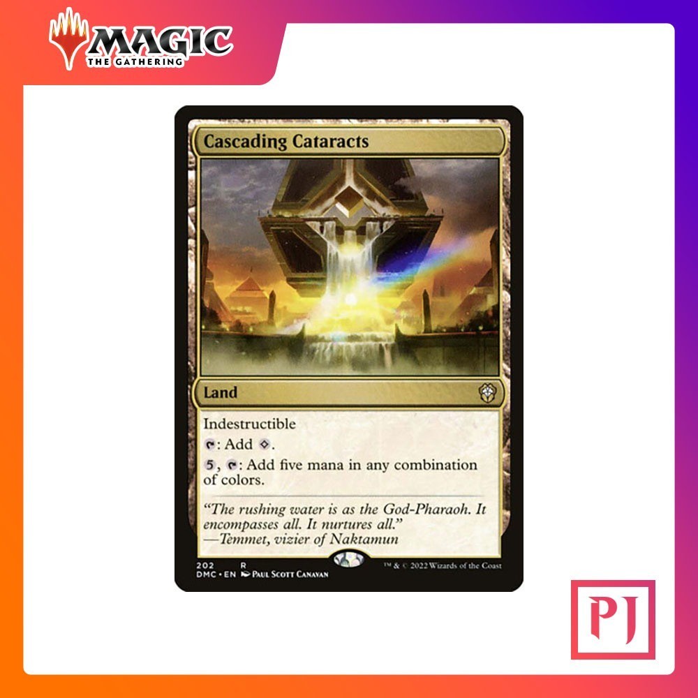 [MTG] Cascading Cataracts [DMC] [LAND] [RARE] [NORMAL] [ENG] (การ์ดเม ...