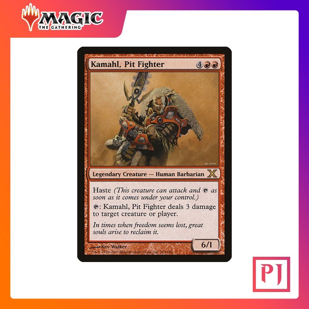 [MTG] Kamahl, Pit Fighter [10E] [RED] [RARE] [NORMAL] [ENG] (การ์ดเมจิค ...