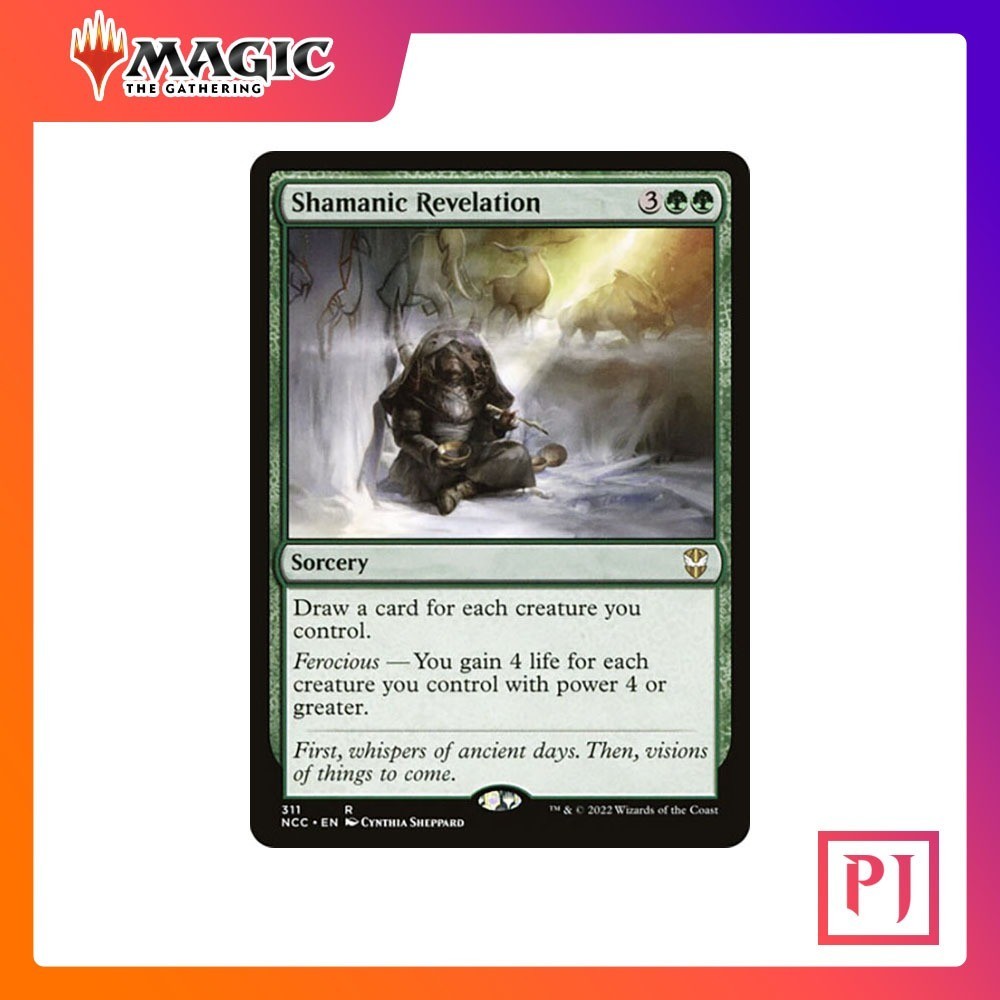[MTG] Shamanic Revelation [NCC] [GREEN] [RARE] [NORMAL] [ENG] (การ์ดเม ...