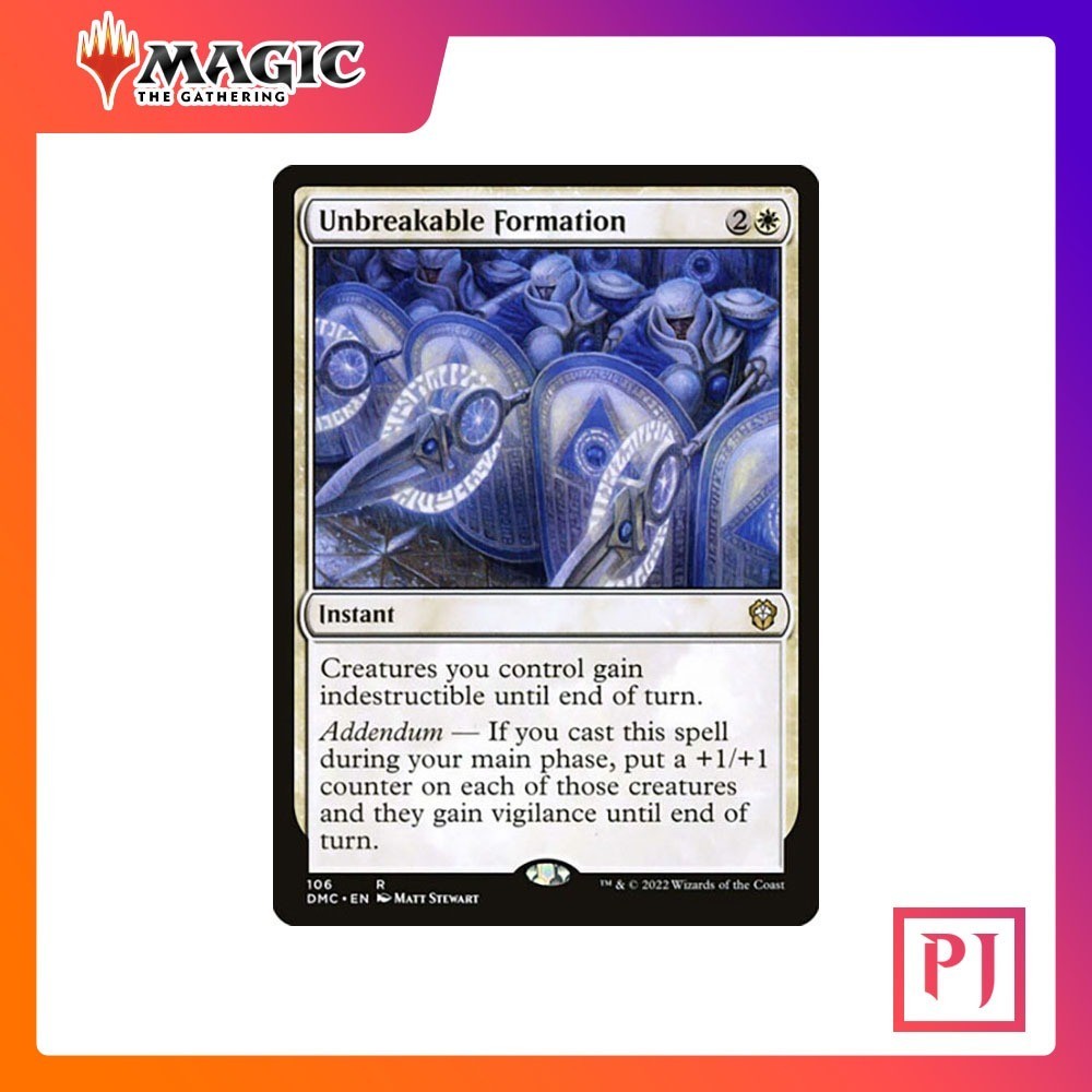[MTG] Unbreakable Formation [DMC] [WHITE] [RARE] [NORMAL] [ENG] (การ์ด ...