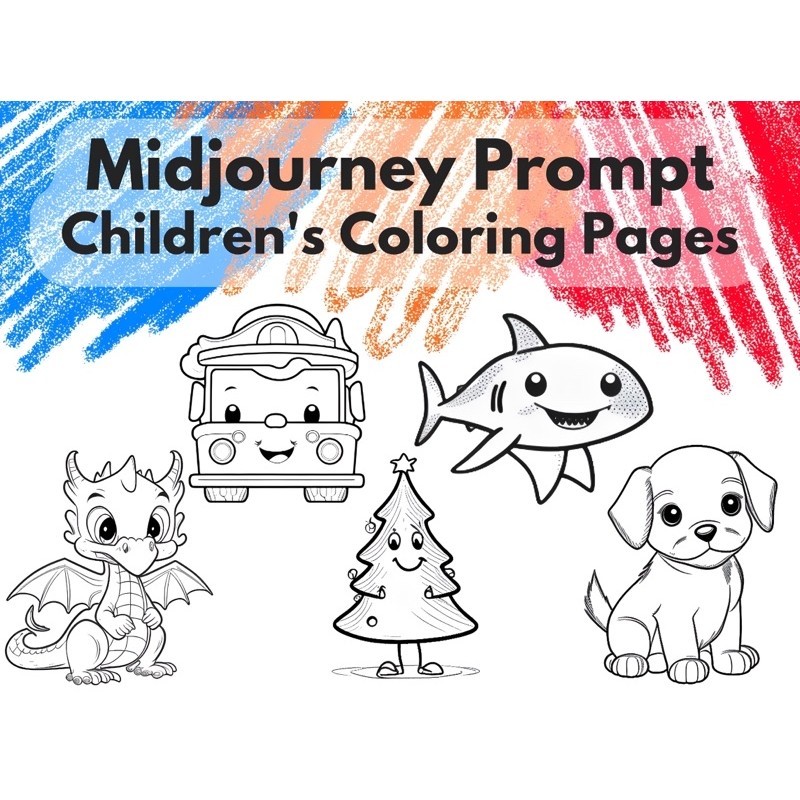 AI Coloring Book Prompts | Kids Coloring | Midjourney Prompts | AI ...
