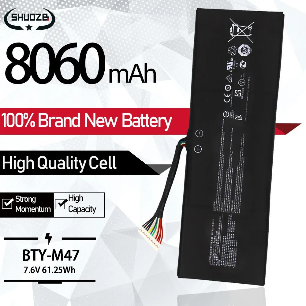 New BTY-M47 Laptop Battery For MSI GS40 GS43 GS43VR 6RE GS40 6QE 2ICP5/73/95-2 Notebook ...