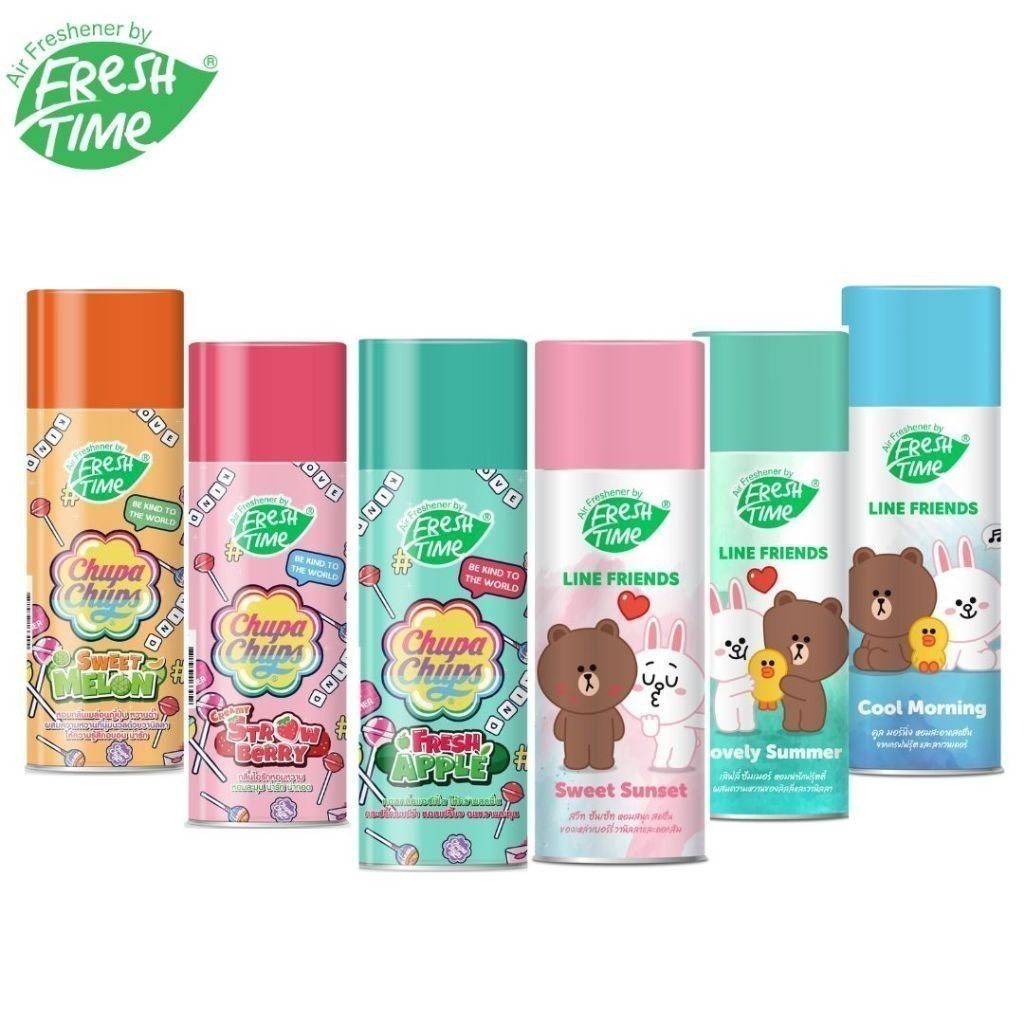 Fresh Time x Chupa Chups และ LINE FRIENDS สเปรย์หอมปรับอากาศ ขจัดกลิ่น ...