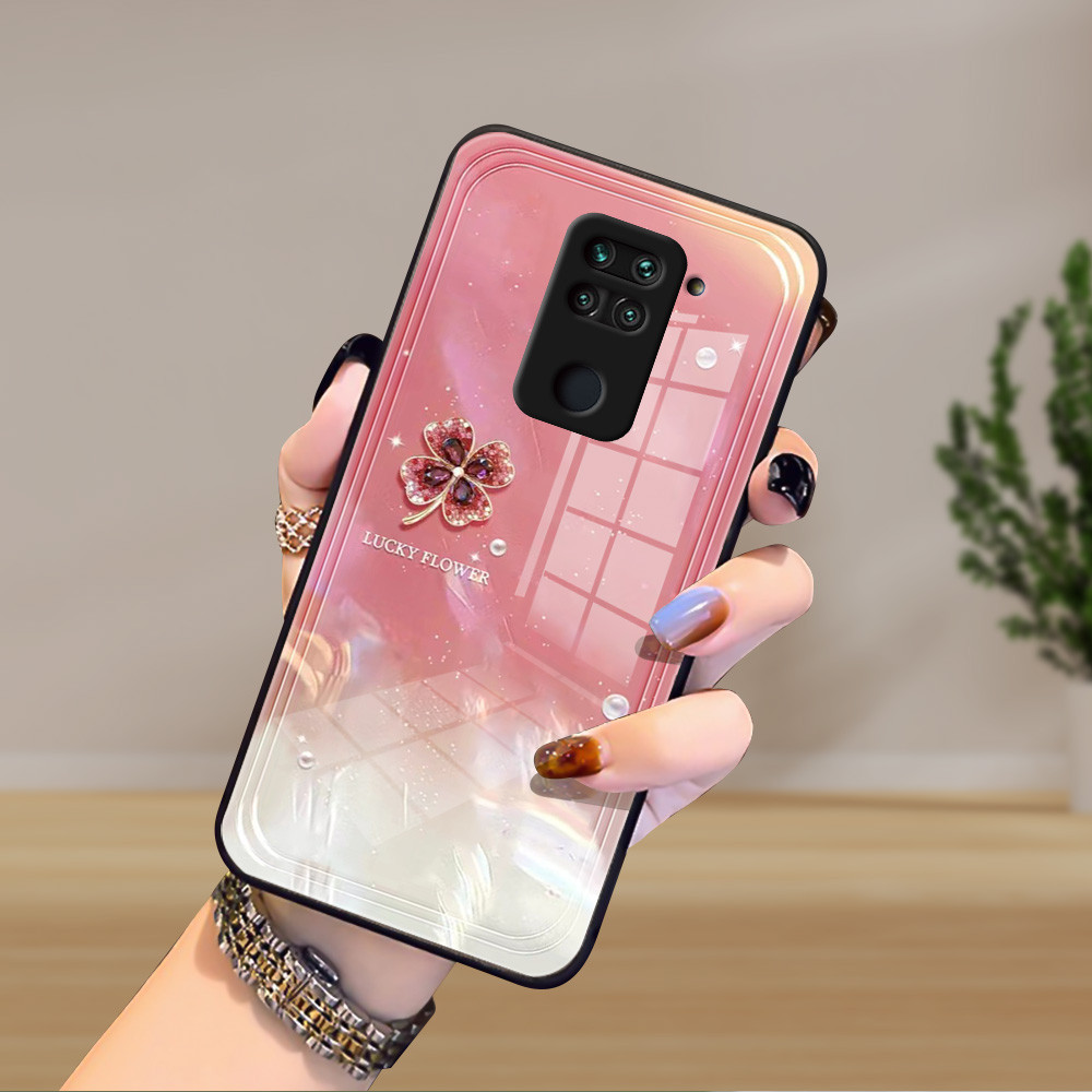 เครื่องประดับทอง เคส กระจก Redmi Note 9s 9 9pro 8pro 11pro 114G 10pro 10/4G/5G 9T 9C 9 10X 10C ...