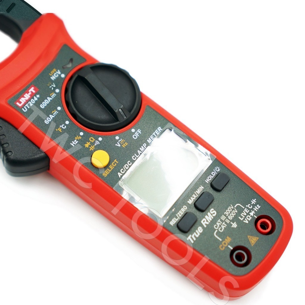 UNI-T 204+ แคล้มป์ มิเตอร์ วัดไฟ ดิจิตอล AC DC 600A 600V กิ๊ปแอมป์ คีป ...