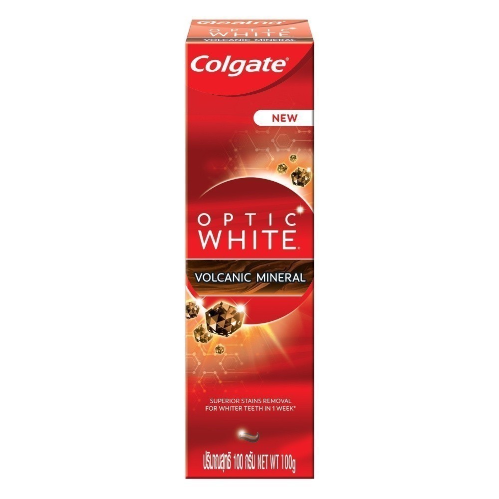 COLGATE Optic White Volcanic Mineral Toothpaste 100 g. คอลเกต ยาสีฟัน ...