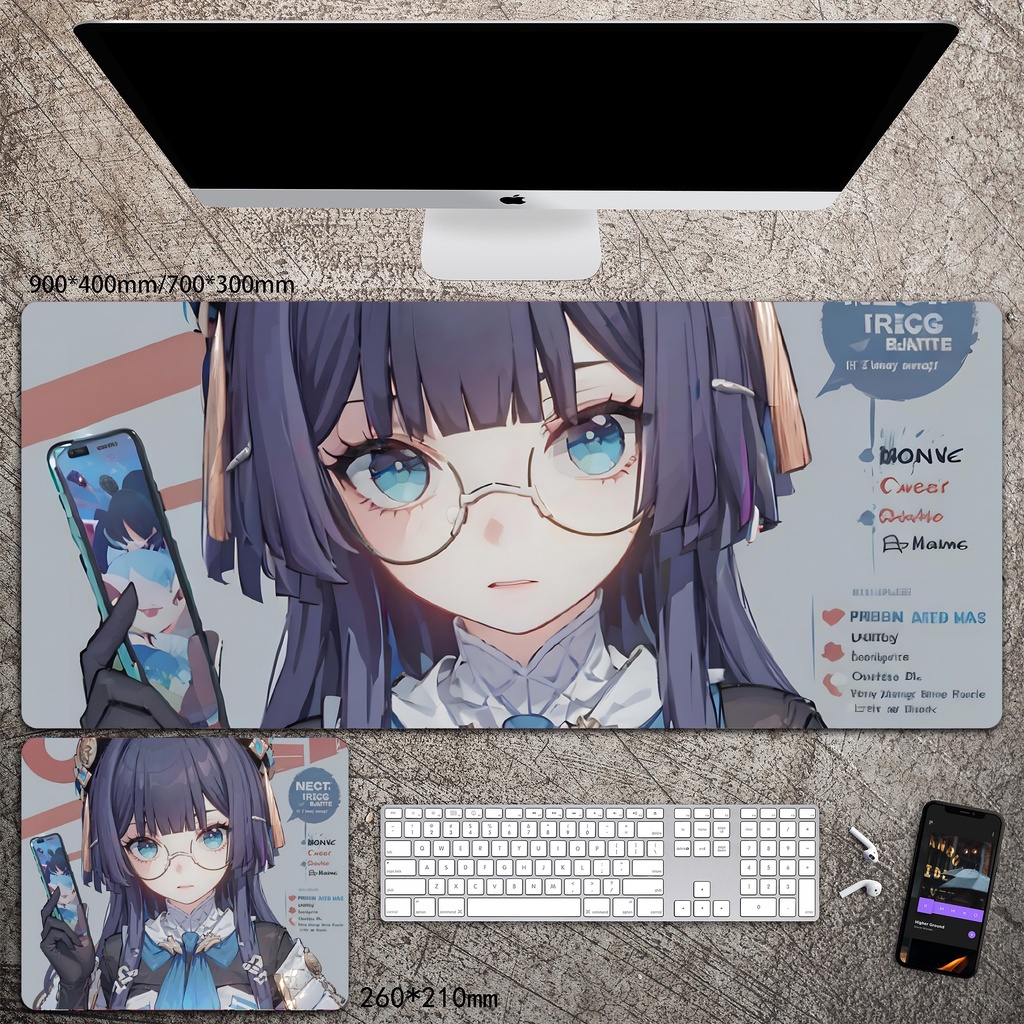 ♡Honkai: Star Rail Anime Two-Dimensional Oversized Gaming Mouse Pad ...