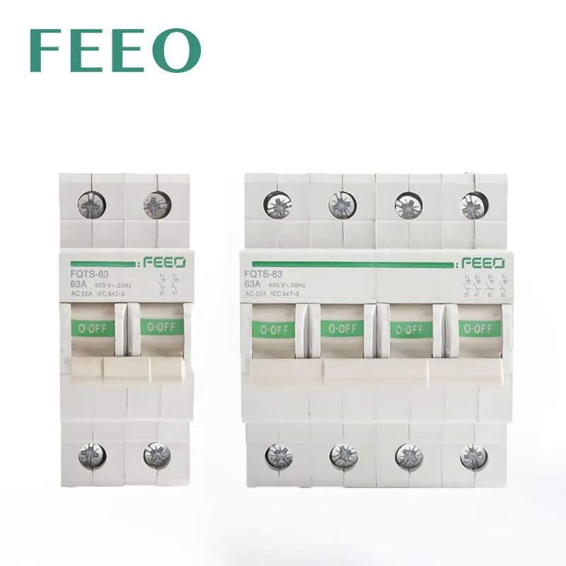 FEEO Din Rail AC MTS 2P 4P 63A Dual Power Interlock Circuit Breaker ...
