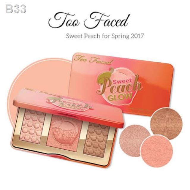 Too Faced Sweet Peach Glow Peach-Infused Highlighting Palette | Shopee ...