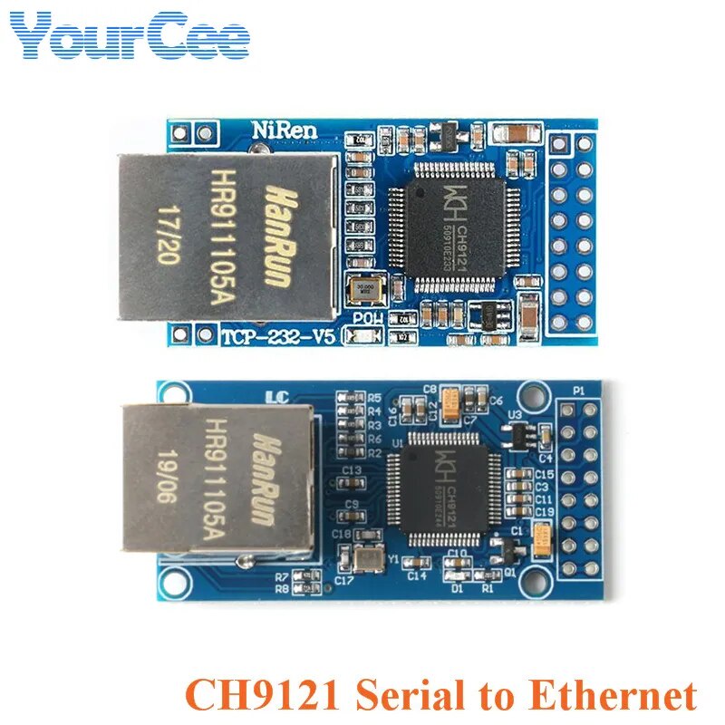 39B CH9121 Serial to Ethernet Network Module Convertor Module RJ45 Microcontroller Industrial ...