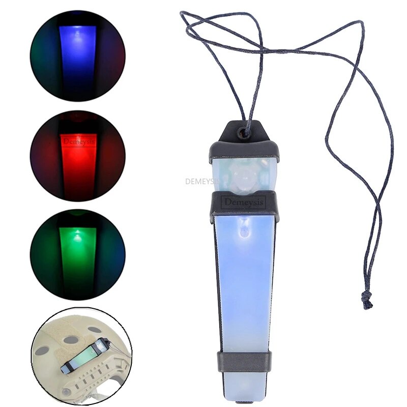 60V Tactical Helmet Safety Flashing Light Personal Identification ...