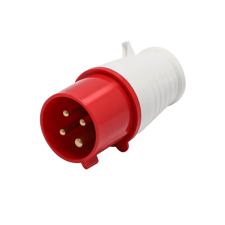 Male and female sockets plug connector 3 phase electric bottom 3/4 core ...