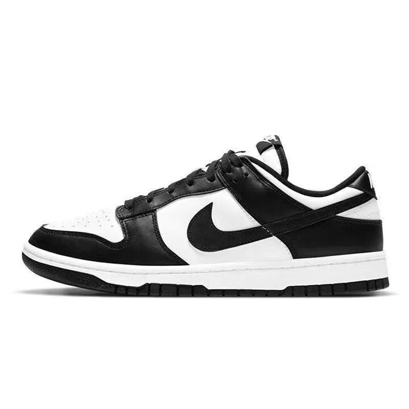 ℗NIKE High-end black and white panda shoes men s sneakers junior high ...