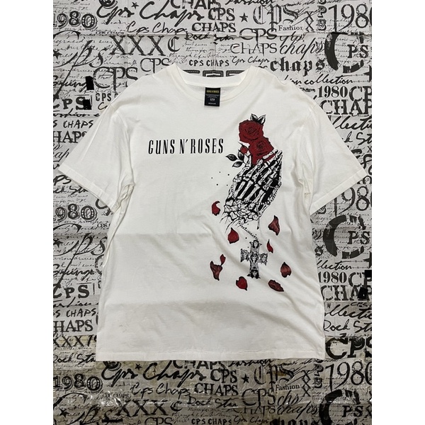 CPS CHAPS x GUN N ROSE OVERSIZE TEE SHIRT ไซส์ M เสื้อยืดผู้ชาย กราฟฟิก ...