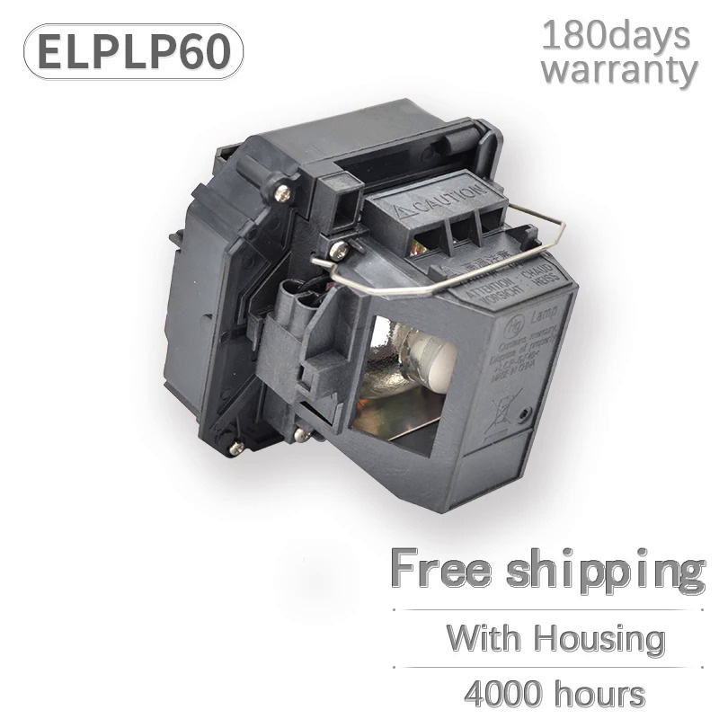 โคมไฟเปลี่ยนโปรเจคเตอร์ ELPLP60/V13H010L60สำหรับ EB-900 / EB-905 / EB ...