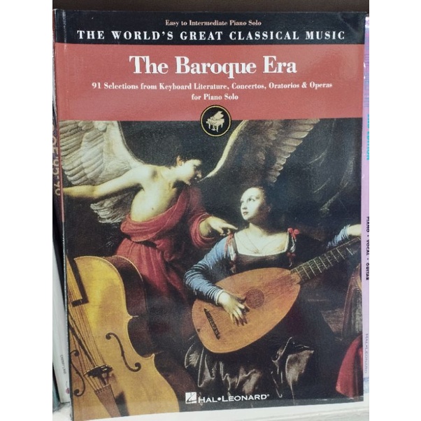WORLD GREAT CLASSICAL MUSIC - THE BAROQUE ERA - EASY TO INTERM PIANO ...
