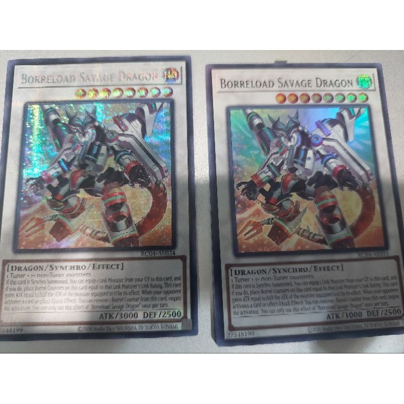 Yu-Gi-Oh Asia English: Borreload Savage Dragon RC04-AE034 การ์ดยูกิภาษาอังกฤษของแท้ | Shopee ...