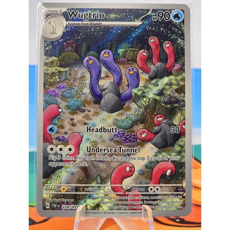 Pokemon Card "Wugtrio AR 224/091" ENG Paldean Fates | Shopee Thailand