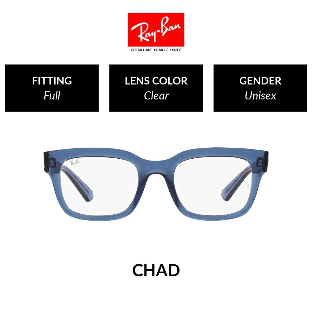 RAY-BAN VISTA CHAD - RX7217F 8266 - Eyeglasses แว่นสายตา | Shopee Thailand